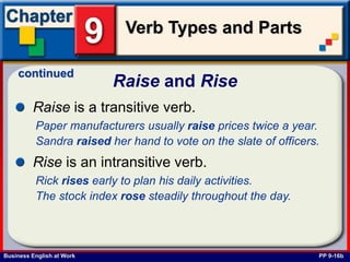 Verb-types-and-parts Lesson 1 week 2 _Verbs | PPT