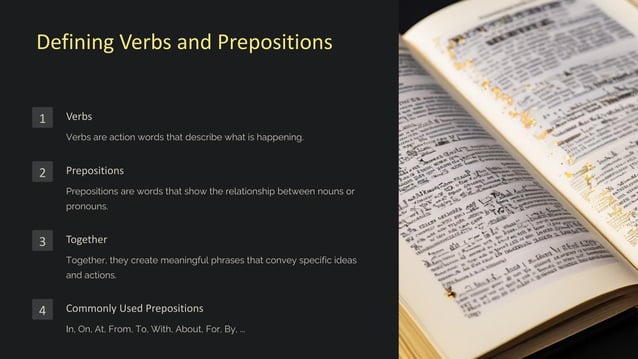 Verb-with-Prepositions in Enlish Subject | PPT