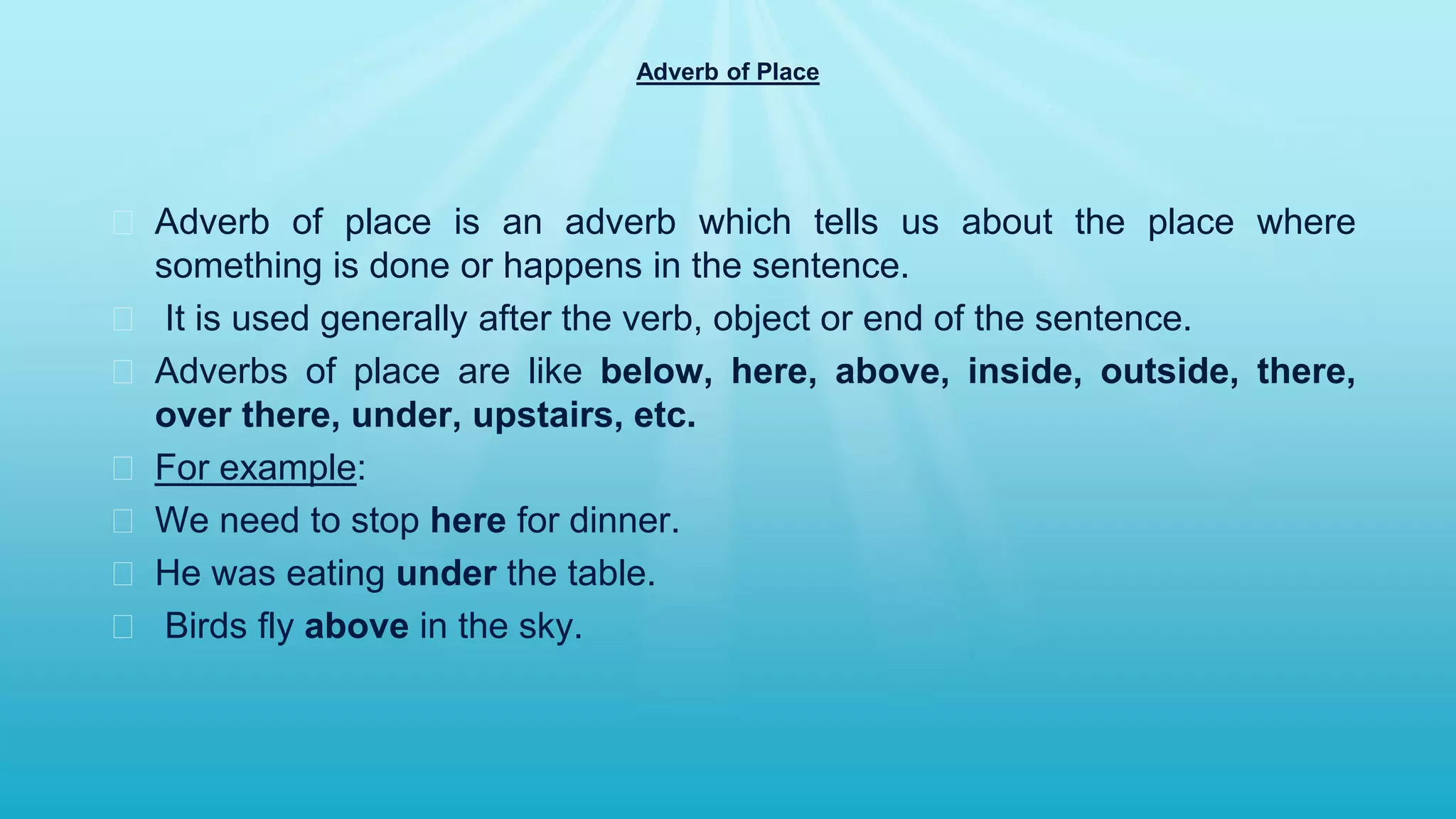 Parts of speech Verb, adverb presentation | PPTX