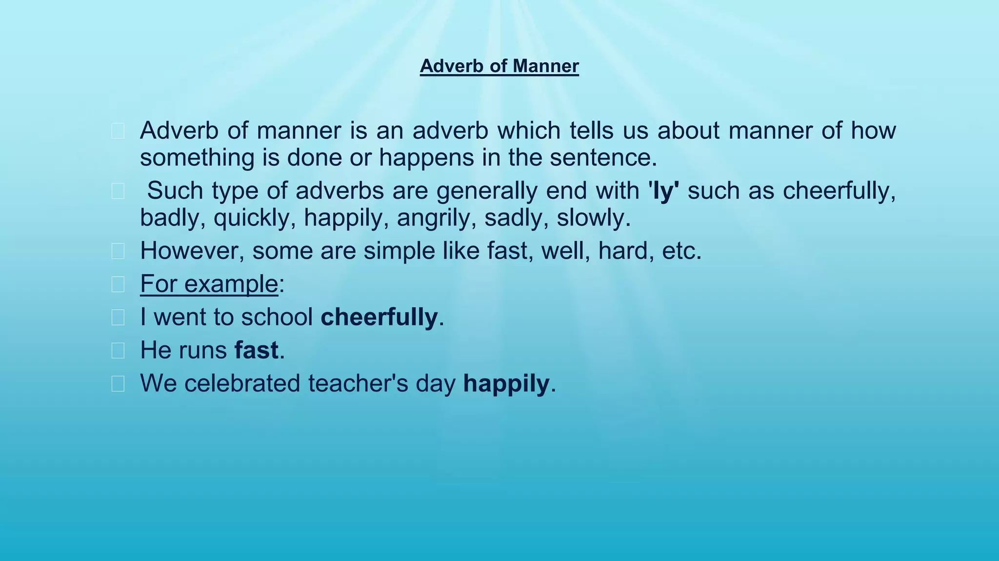 Parts of speech Verb, adverb presentation | PPTX | Sports