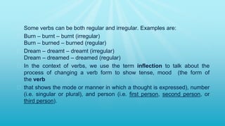 Parts of speech Verb, adverb presentation | PPTX