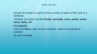 Parts of speech Verb, adverb presentation | PPTX