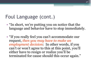 Verbal and Documented Disciplinary Interventions | PPT