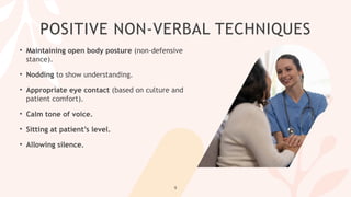 Verbal-and-Non-verbal-Techniques in mental health | PPTX