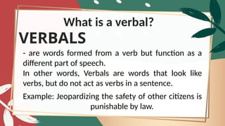 KINDS OF VERBALS - GERUND (VERB + ING).pptx