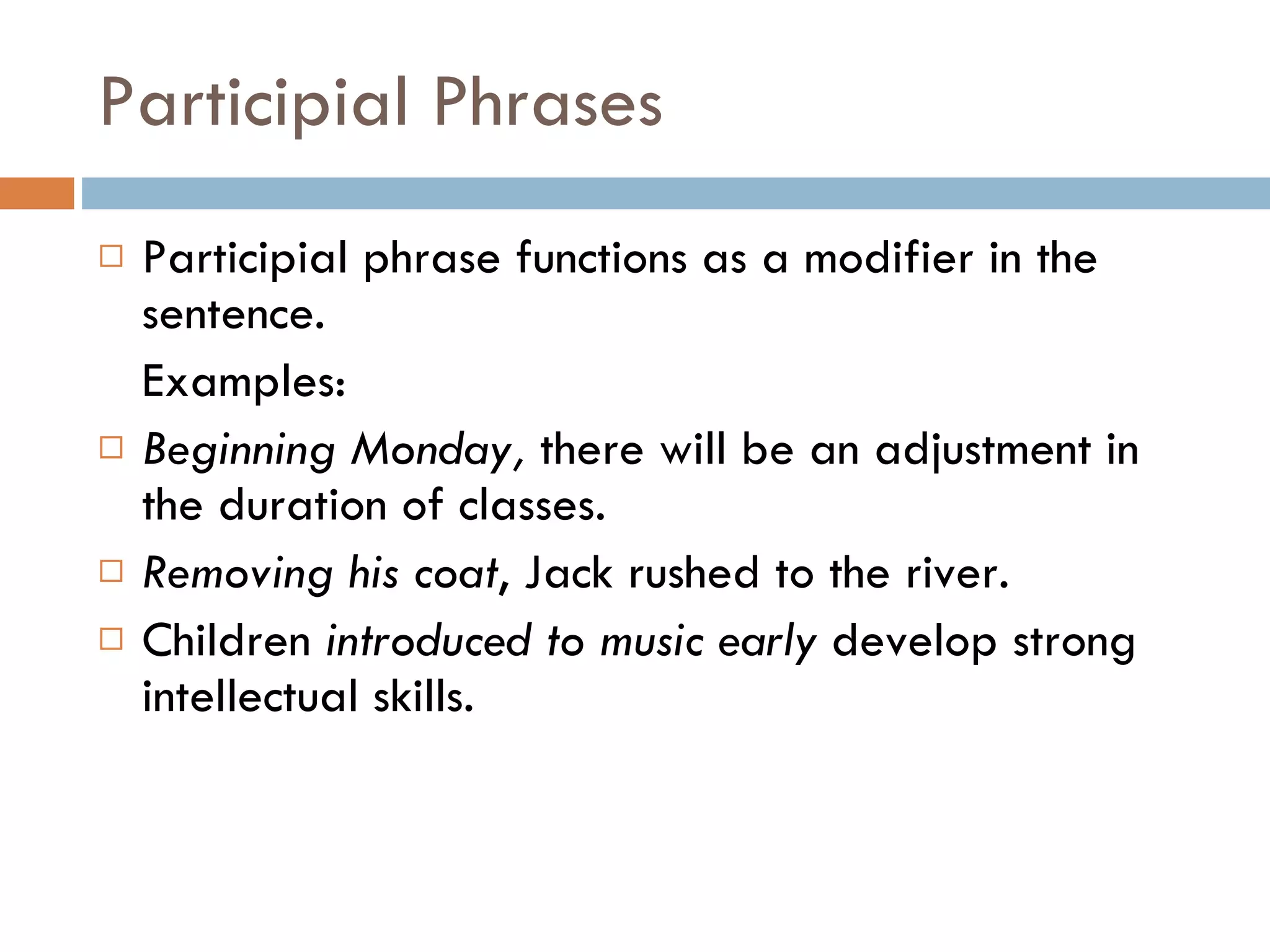 Verbal Phrases | PPT
