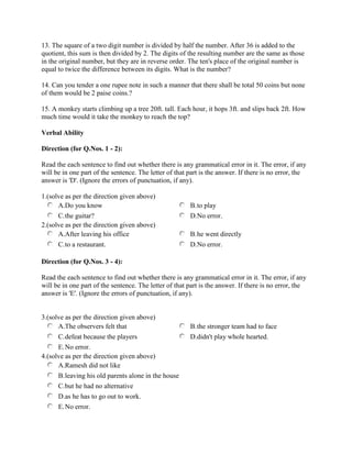 Verbal ability 7 (7) | DOCX
