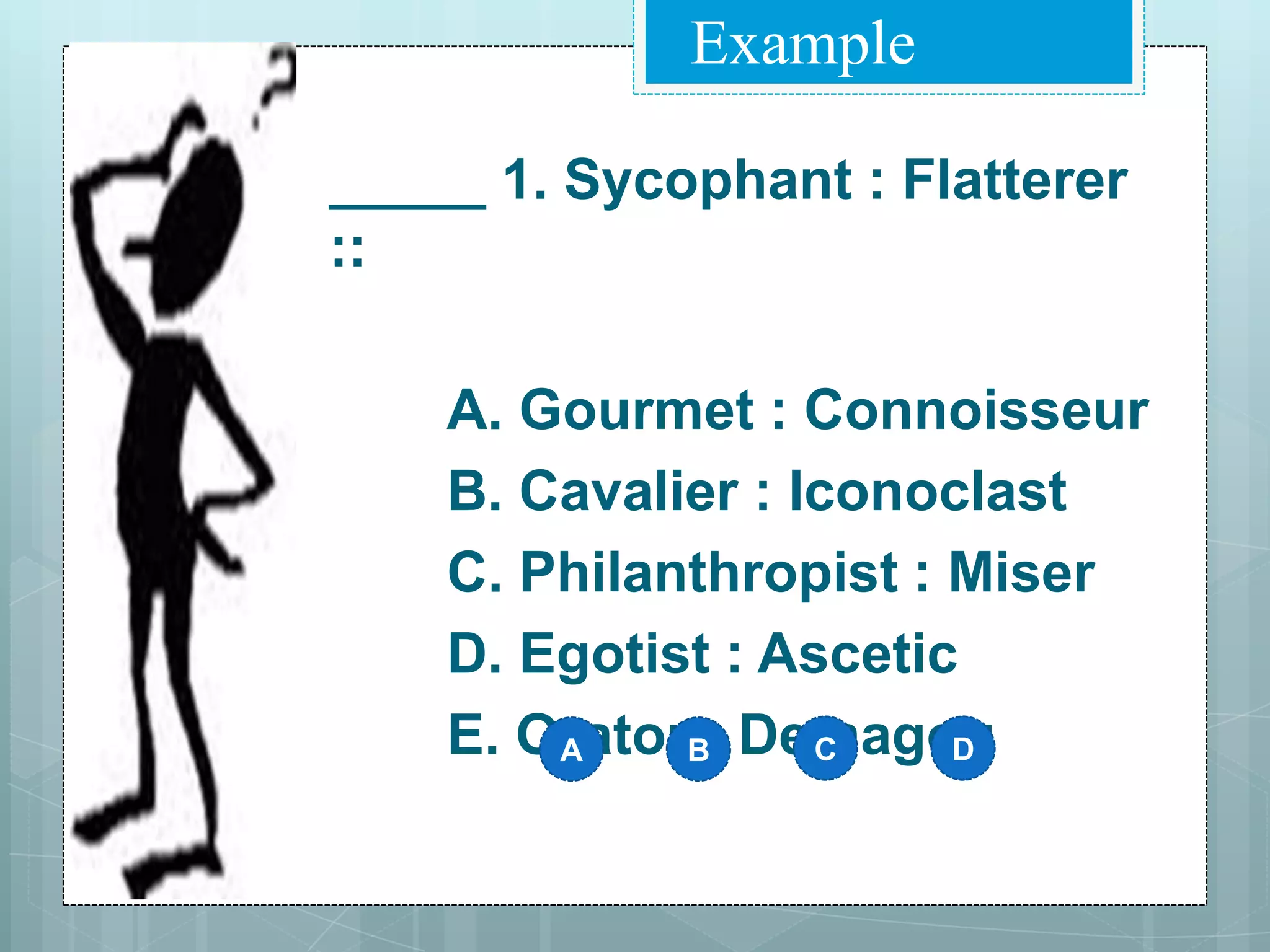 Verbal analogy | PPTX
