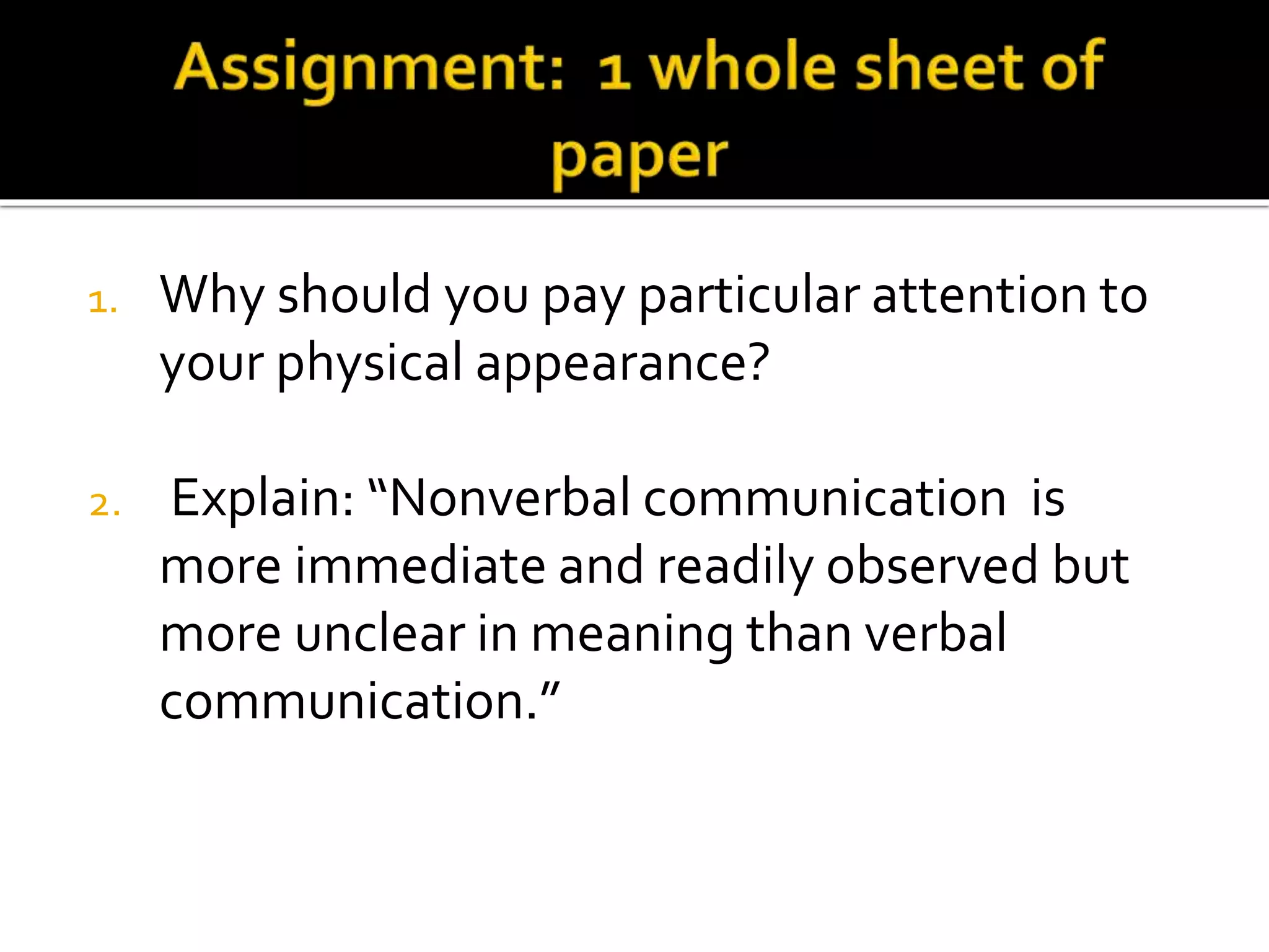 Verbal and non verbal communication | PPTX