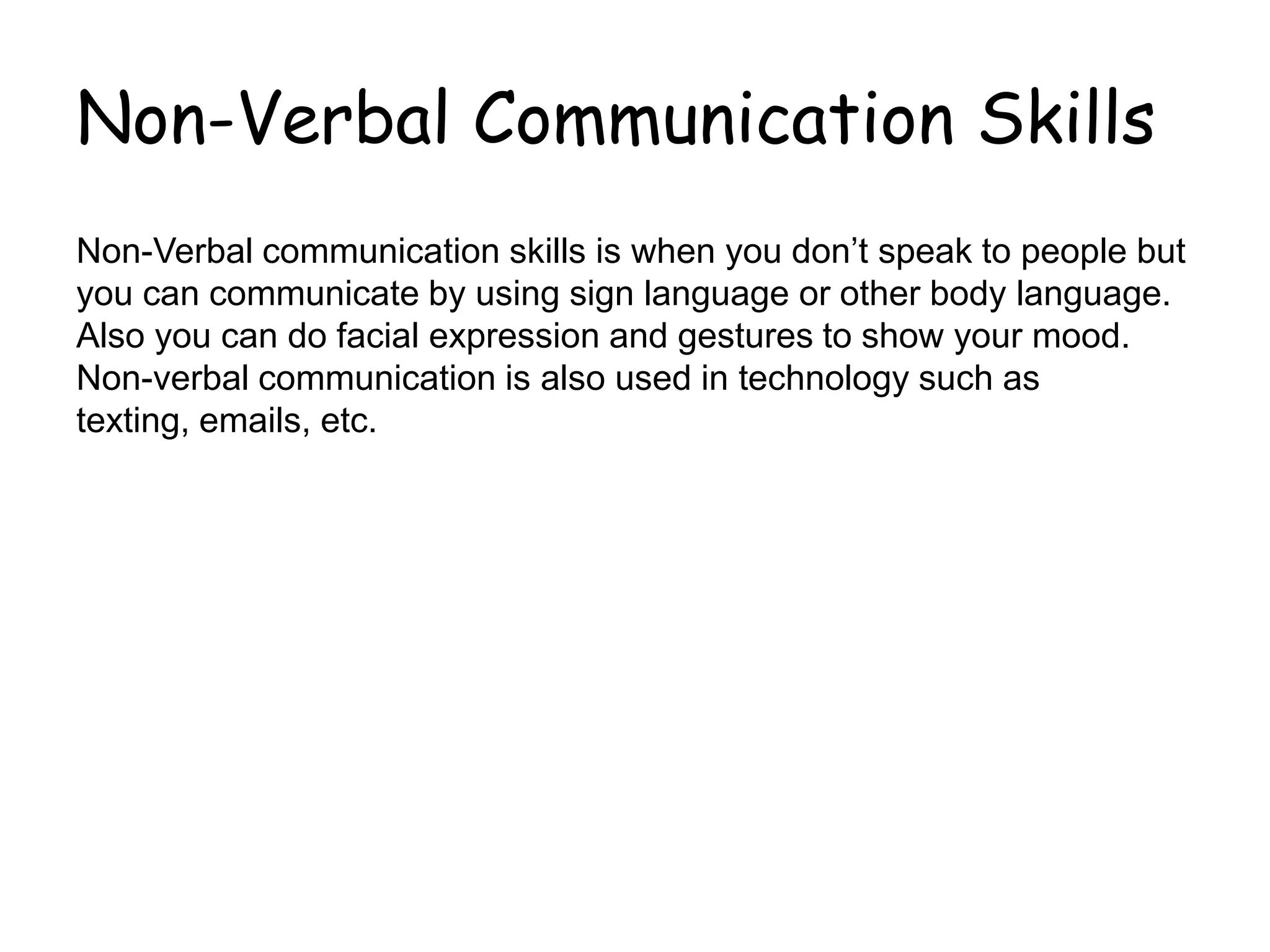 Verbal and non verbal communication skills | PPT