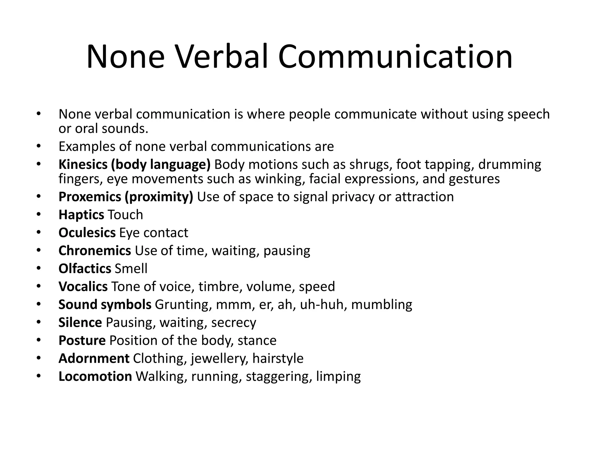 Verbal and none verbal communication skills | PPTX