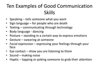 Verbal and none verbal communication skills | PPTX