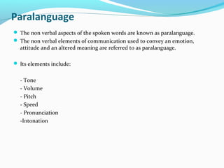 Verbal and non verbal communication | PPT