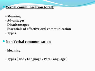 Verbal and non verbal communication | PPT
