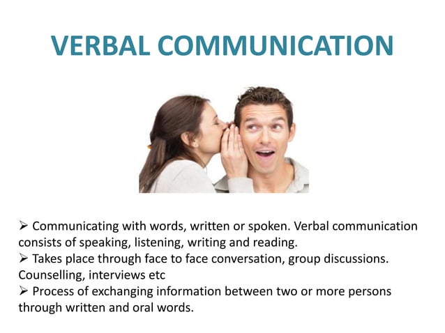 Verbal and nonverbal communication | PPTX