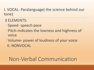 Verbal and nonverbal communication | PPTX