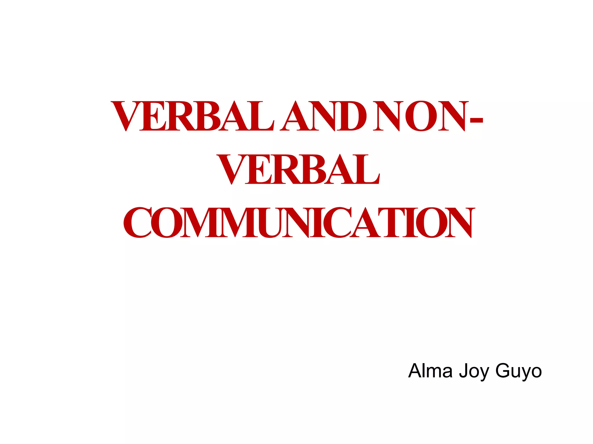 Verbal and Non Verbal Communication.pptx