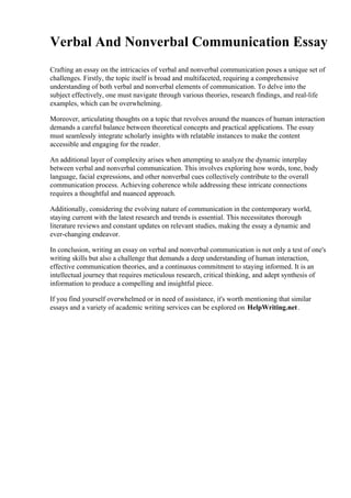 Verbal And Nonverbal Communication Essay.pdf