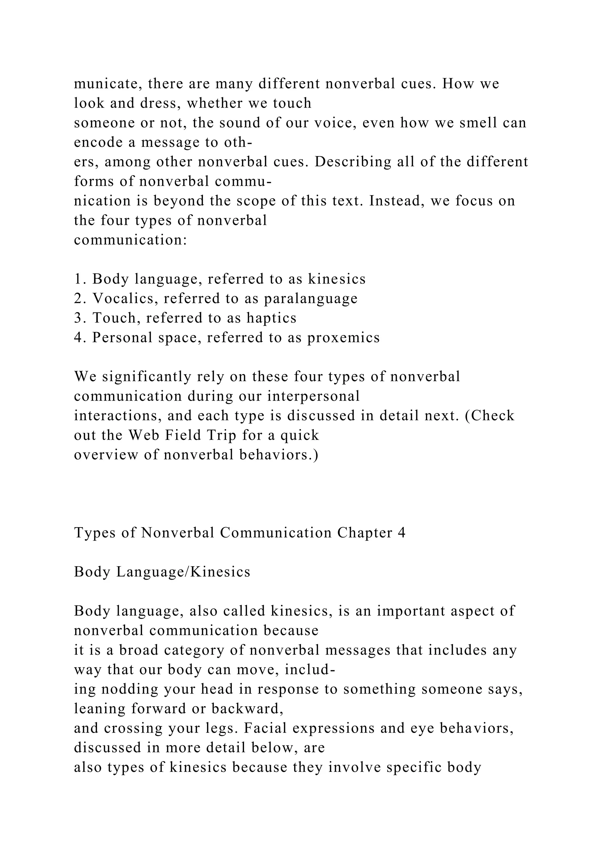 Verbal and Nonverbal Communication Making Every Word and .docx