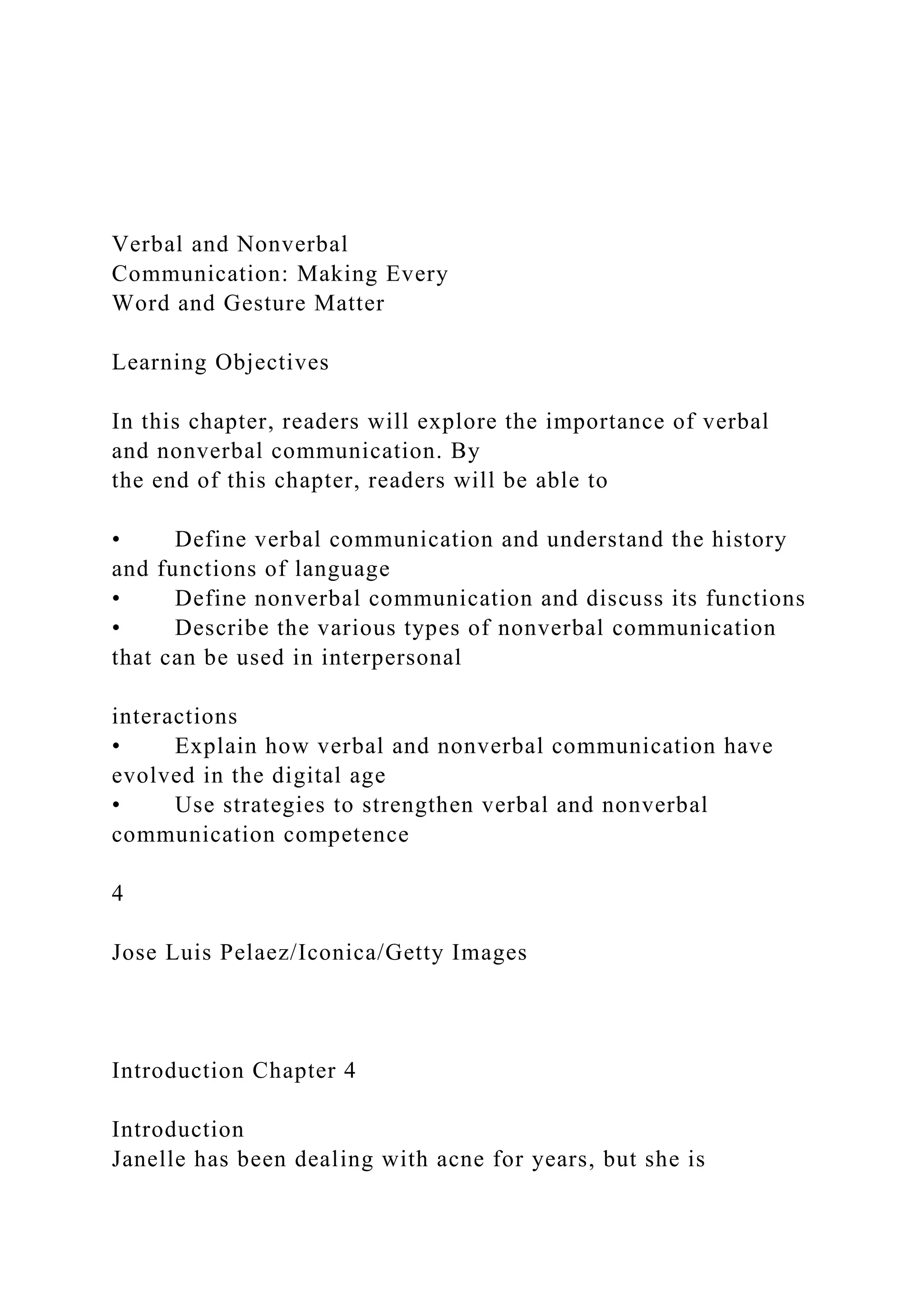 Verbal and Nonverbal Communication Making Every Word and .docx