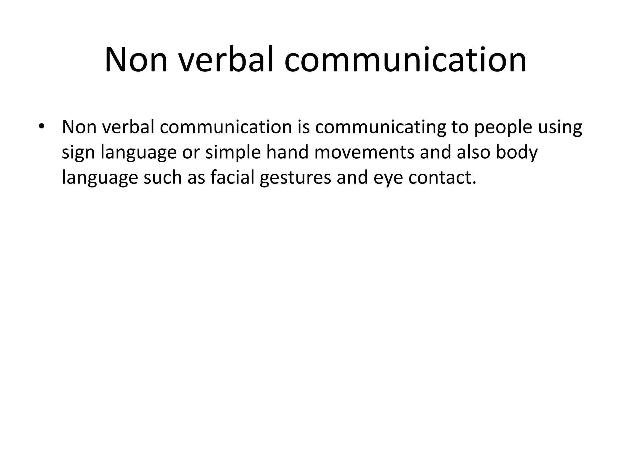Verbal and non verbal communication skills | PPT