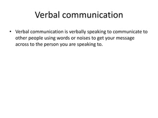 Verbal and non verbal communication skills | PPTX