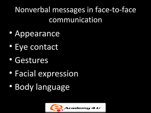 Verbal and nonverbal messages | PPT