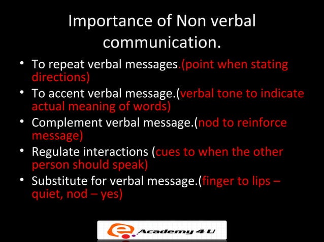 Verbal and nonverbal messages | PPT
