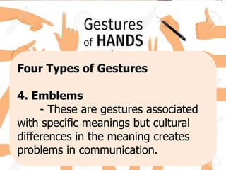 Types nonverbal communication | PPTX