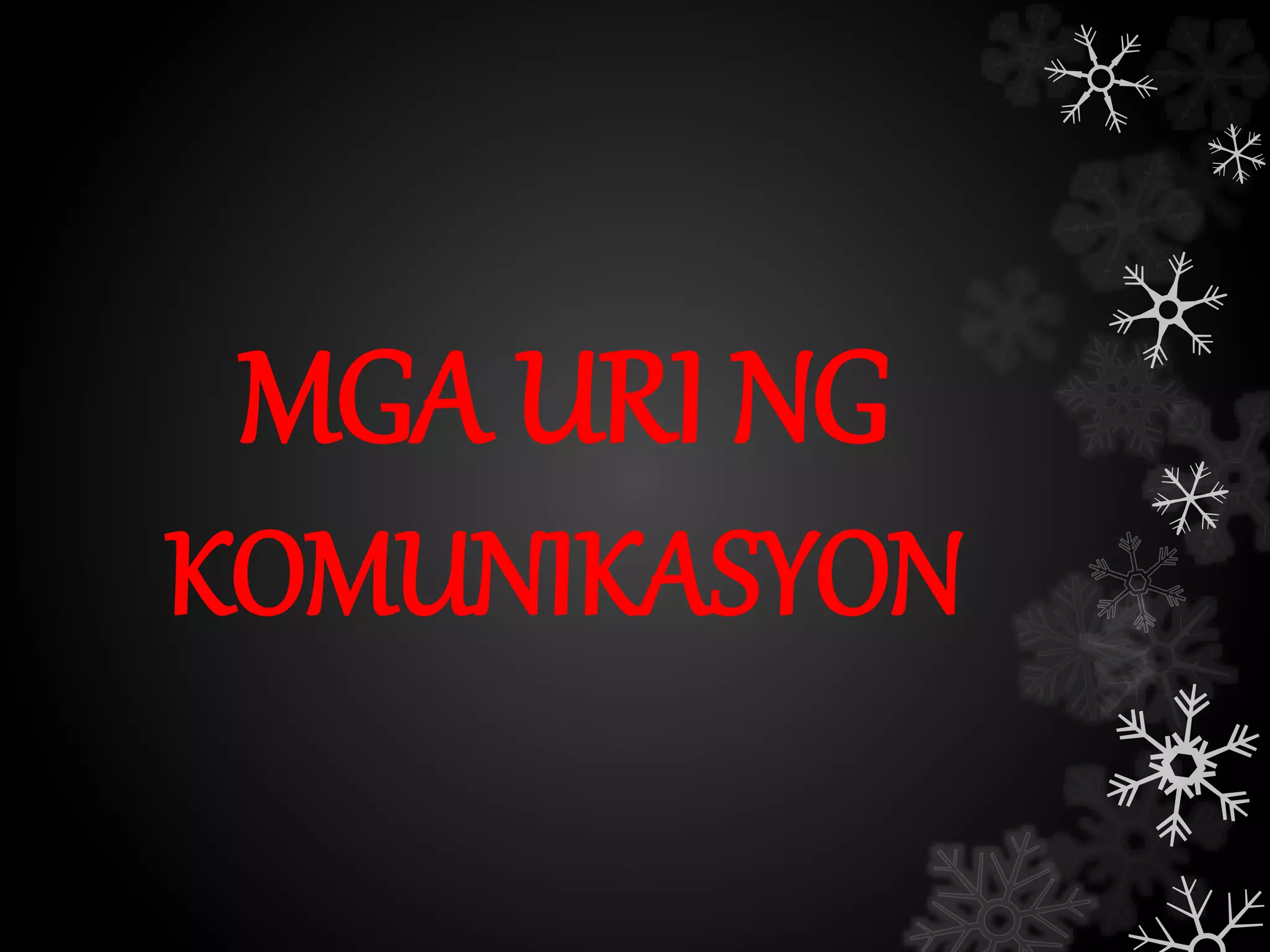 Verbal at di verbal na komunikasyon | PPTX