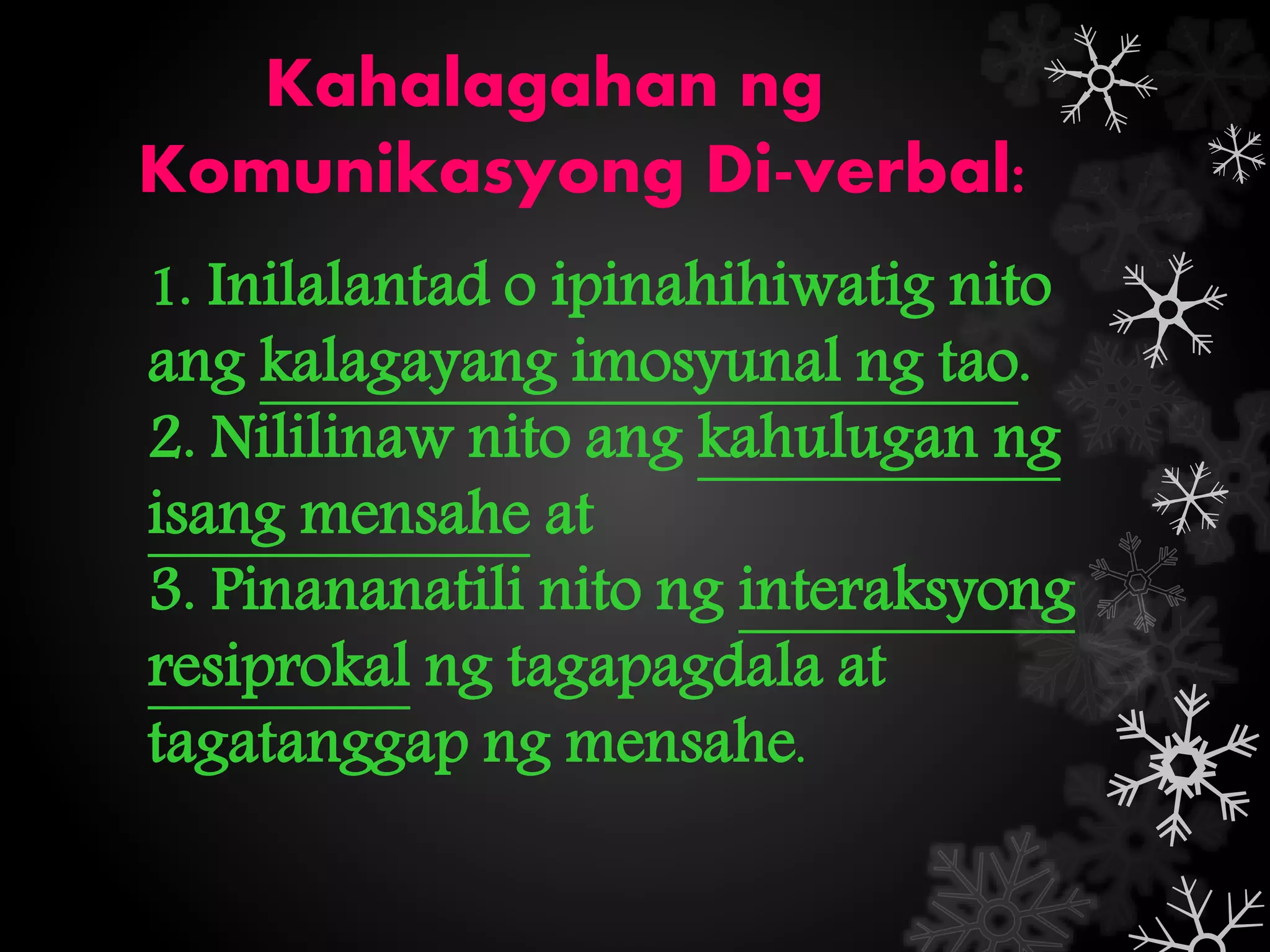 Verbal at di verbal na komunikasyon | PPTX