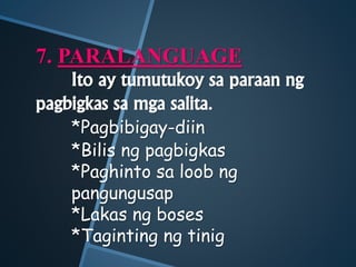 Verbal at di verbal na komunikasyon | PPTX