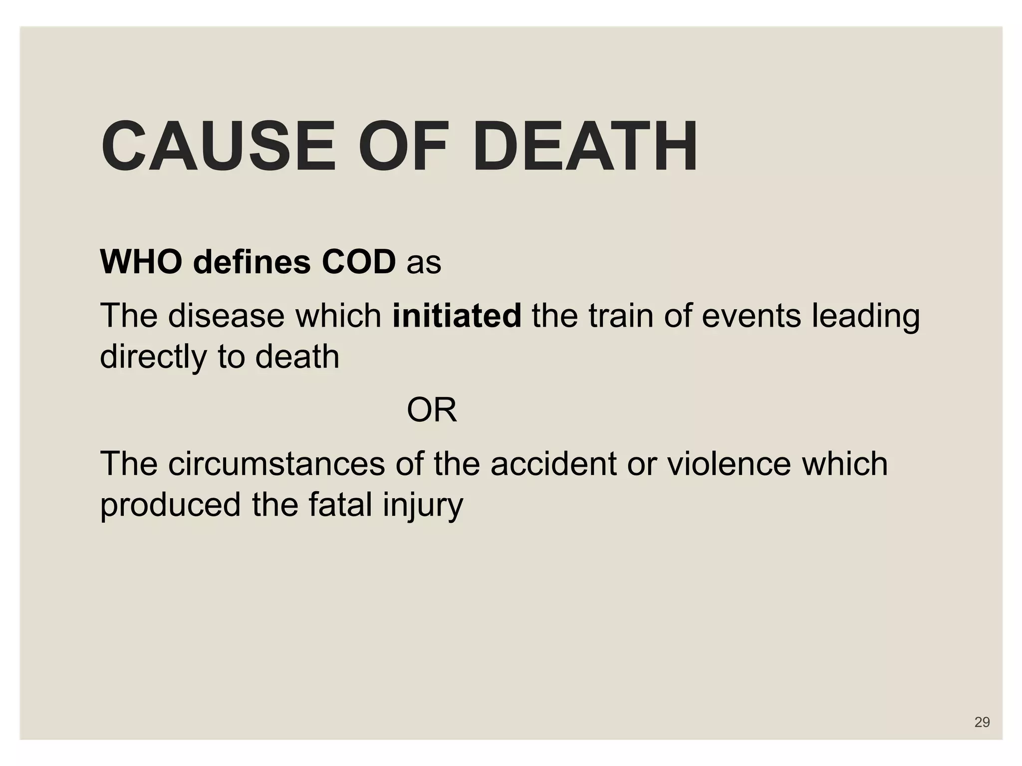 Verbal autopsy | PPTX