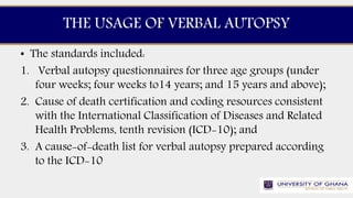 Verbal autopsy (va) | PPTX