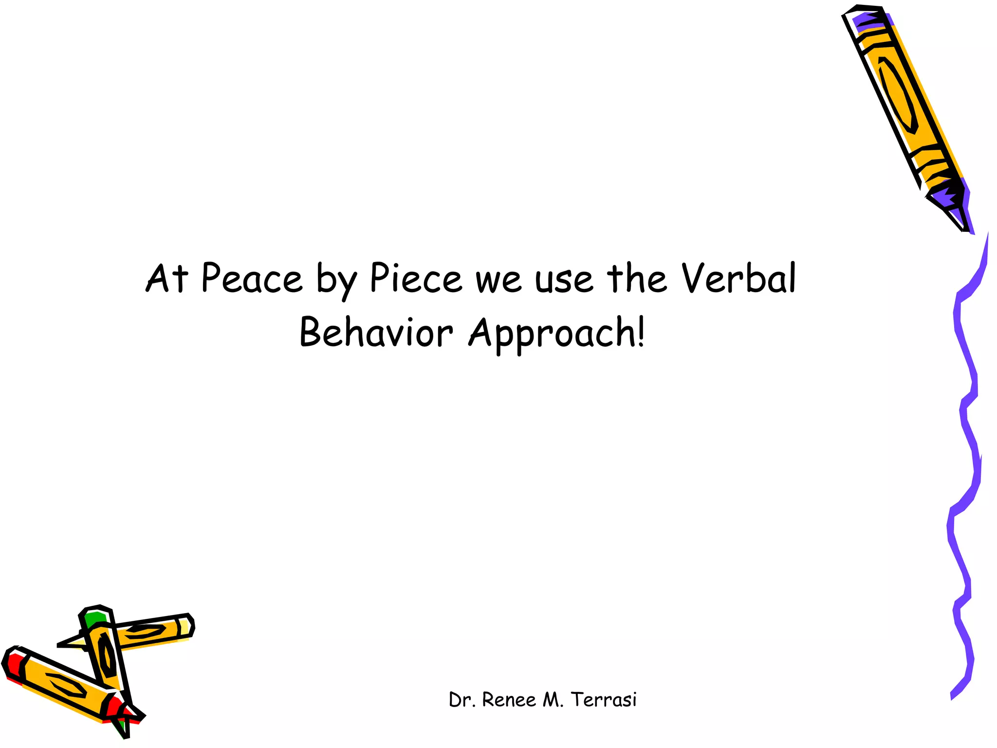 Verbal behavior introduction | PPT