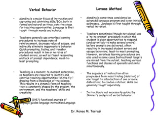 Verbal behavior introduction | PPT
