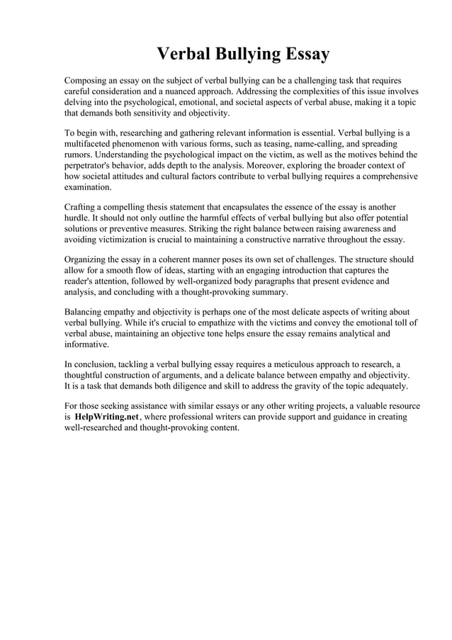 Verbal Bullying Essay.pdf