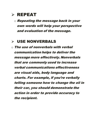 Verbal communication.. | DOCX