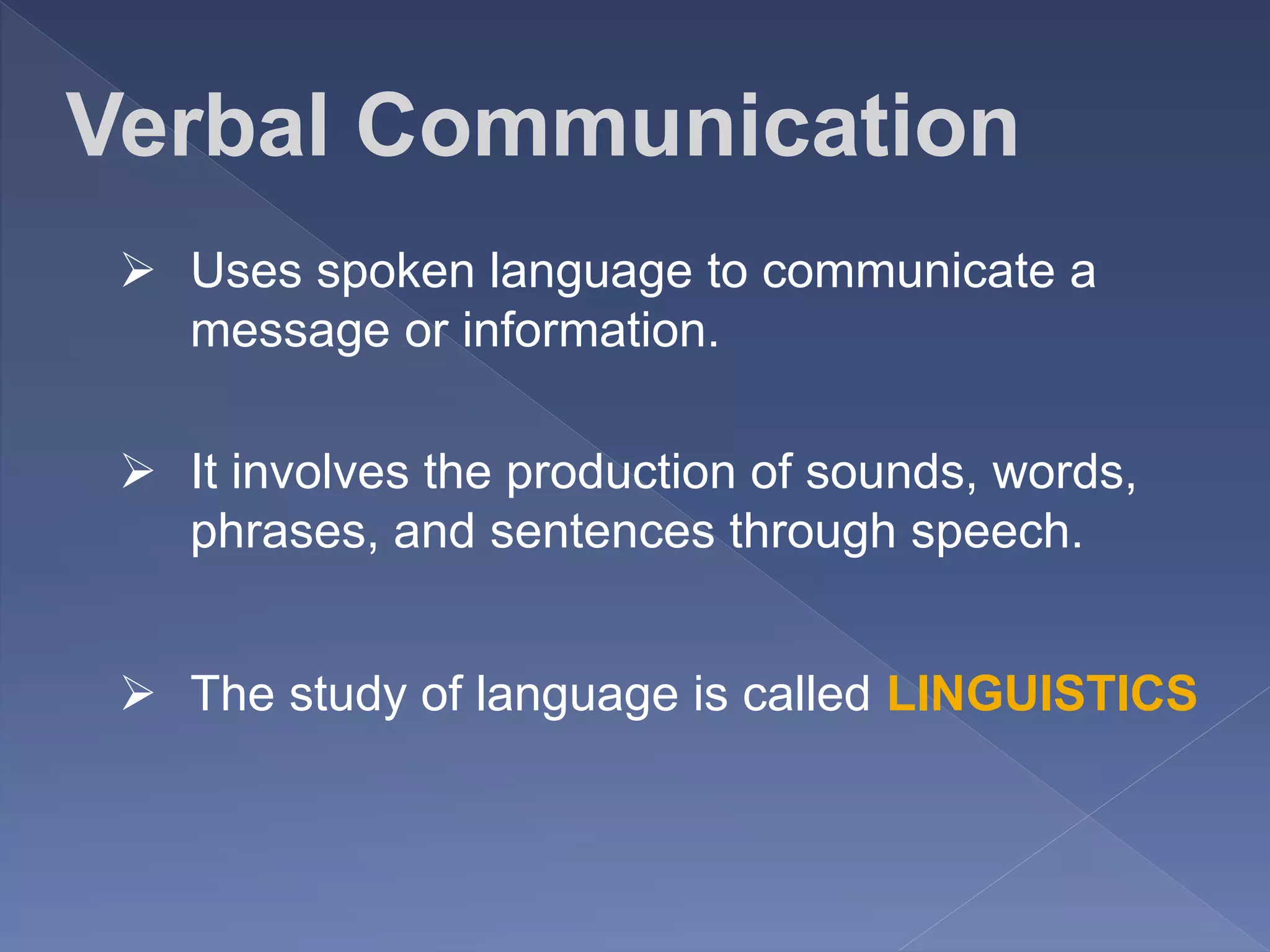 Verbal communication | PPT
