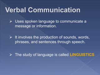 Verbal communication | PPT
