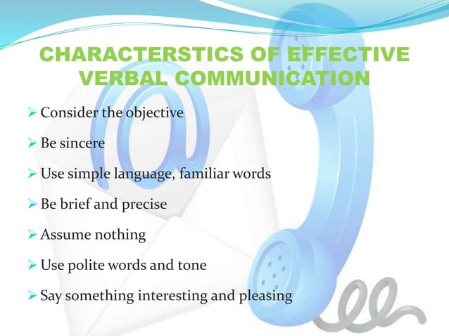 VERBAL COMMUNICATION | PPT