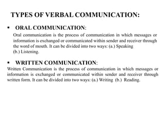 Verbal communication | PPTX