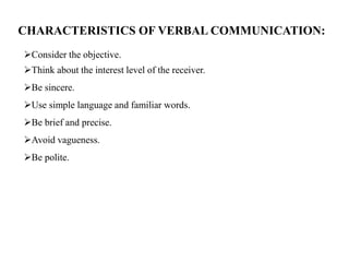 Verbal communication | PPTX
