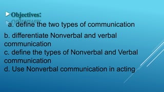 Verbal and NonVerbal Communication | PPTX