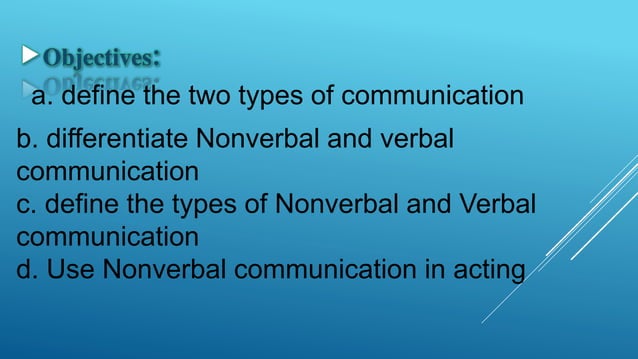 Verbal and NonVerbal Communication | PPTX | Technology & Computing