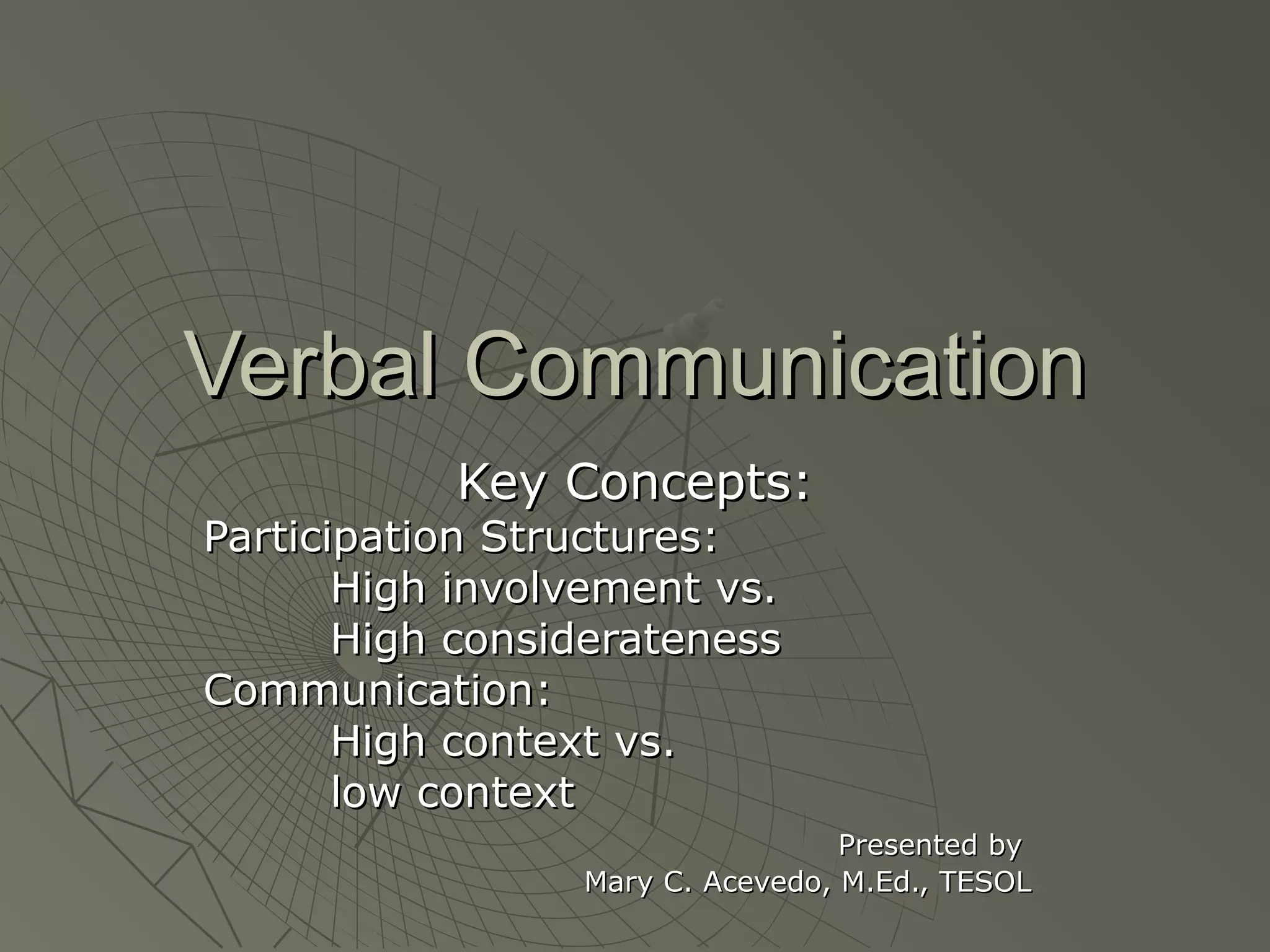 Verbal Communication | PPT
