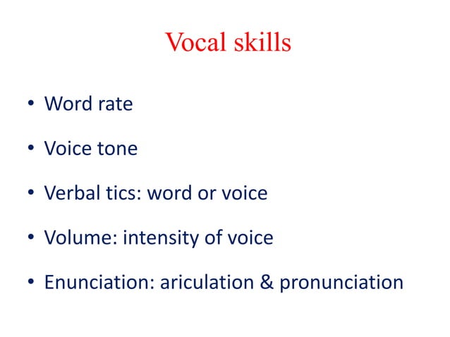 Verbal communication skills | PPT