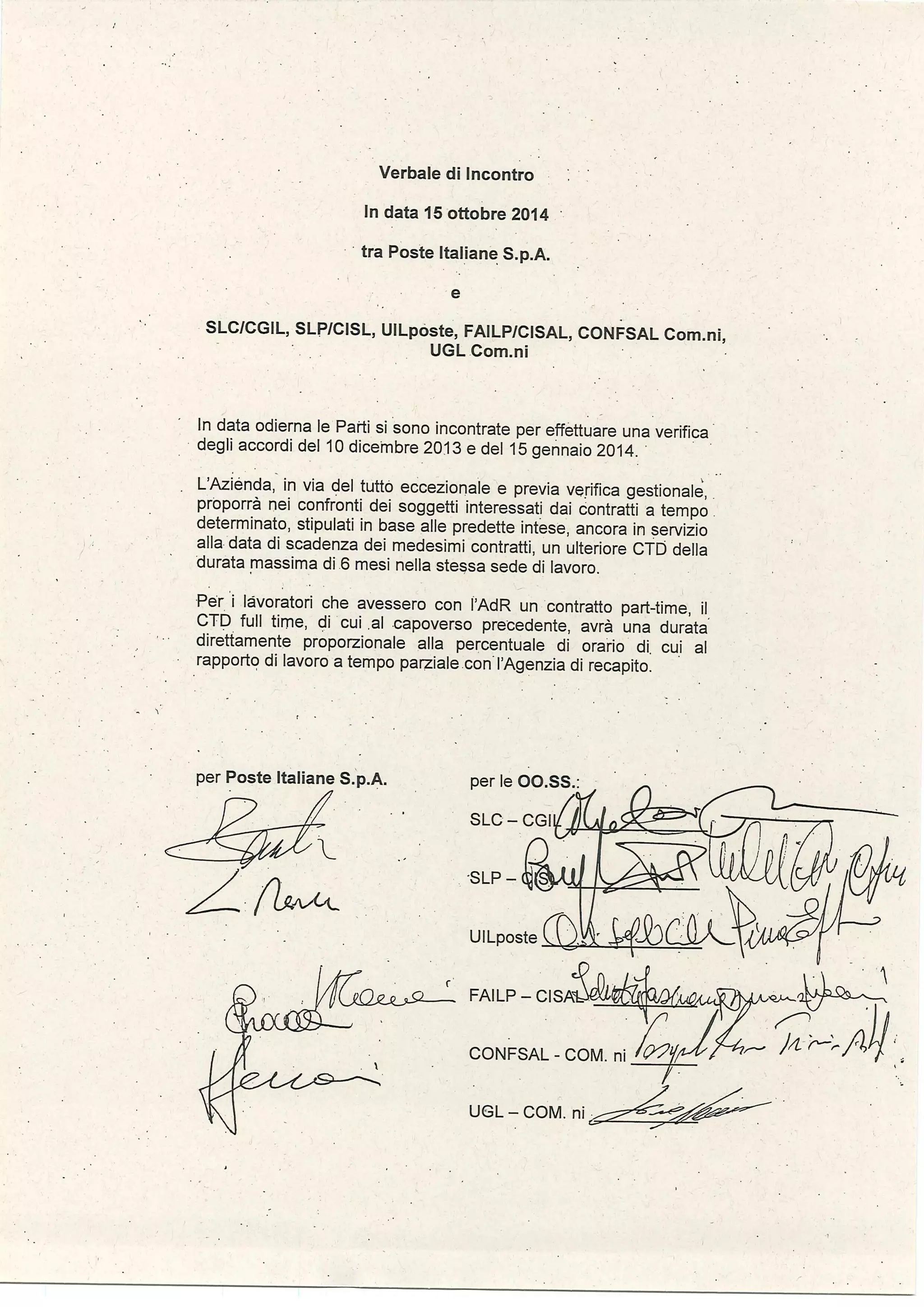 Verbale di-incontro-15 10-14 | PDF