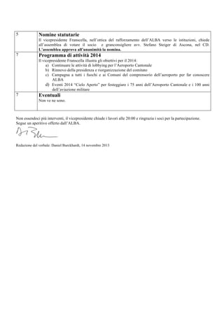 Verbale assemblea 13.11.2013