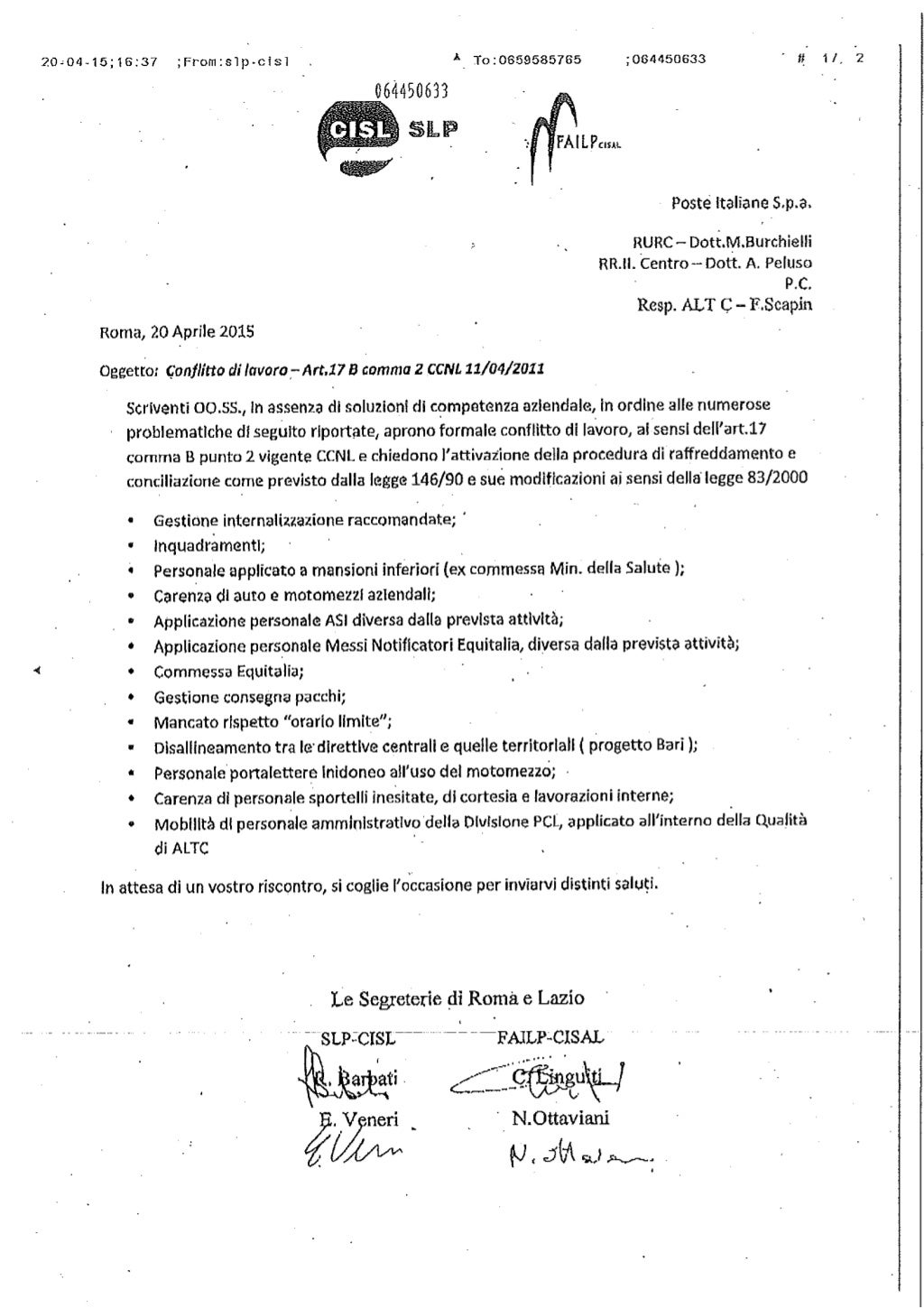 Verbale di riunione 23 04 2015